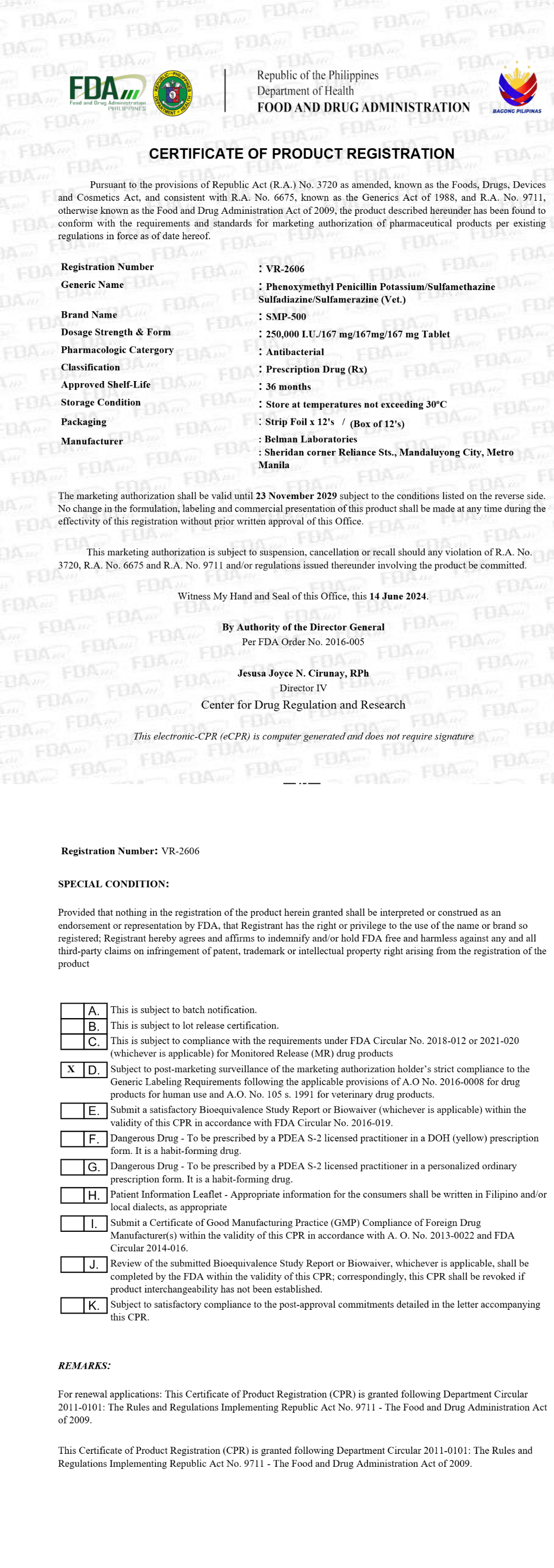 Belman SMP-500 TABLETS belman for animals 12 tablets in 1 box | Shopee ...