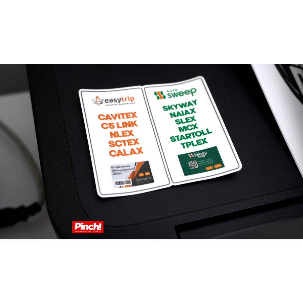 Pinch Sticker - EasyTrip & AutoSweep RFID Sticker 2pcs | Shopee Philippines