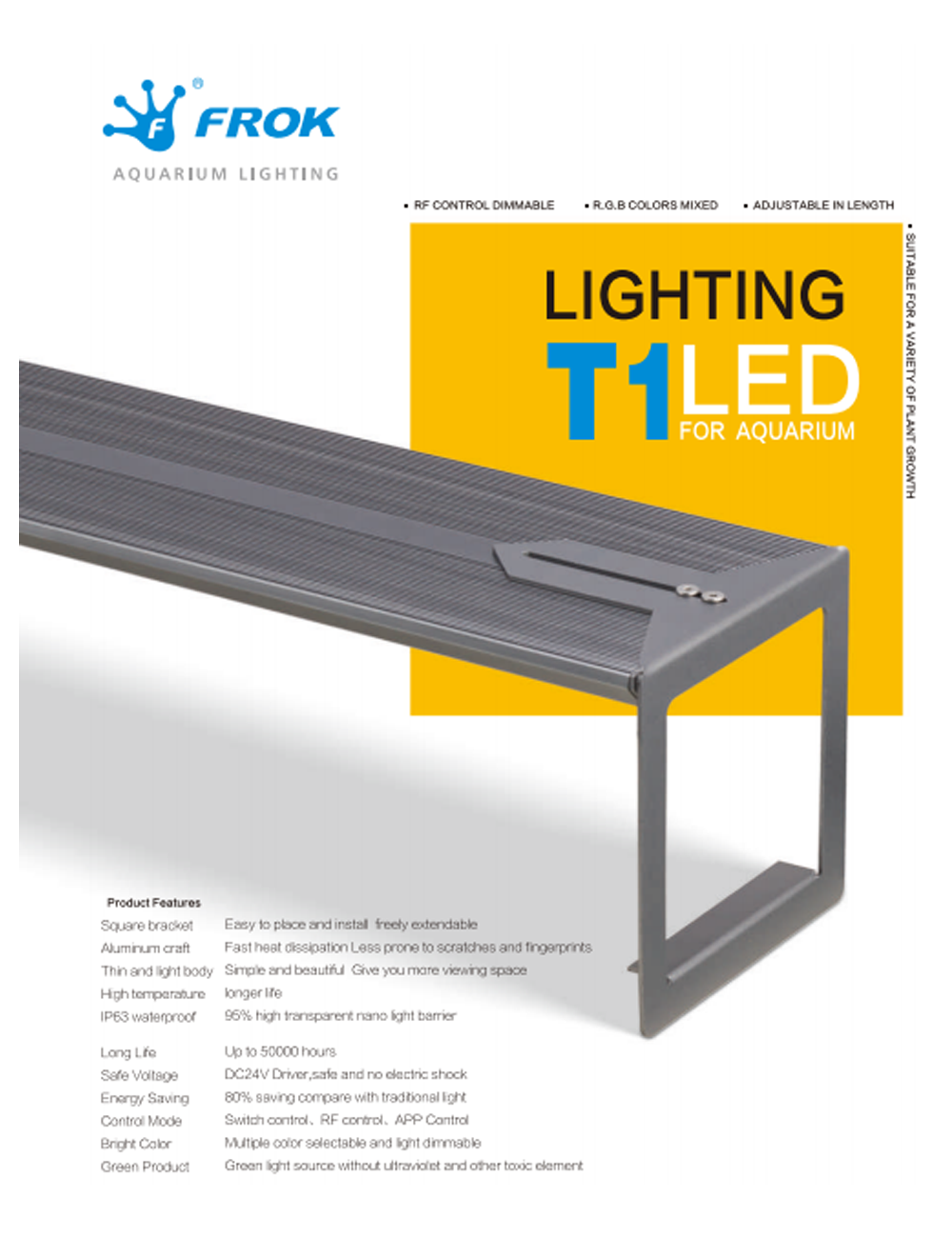 Frok High-Spectrum Light Suitable for Plants that Needs in Intense ...