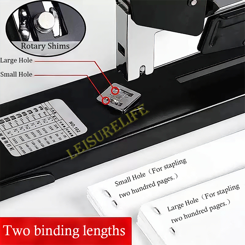 Heavy Duty Long Arm Stapler Model 102 Notebook Stapler 210 Sheet ...