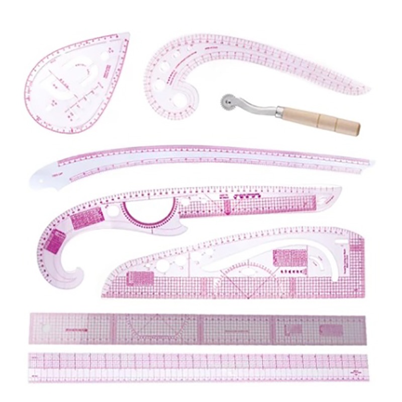8Pcs/Set Tailor Measuring Kit French Curve Ruler Sewing Rulers Set for ...