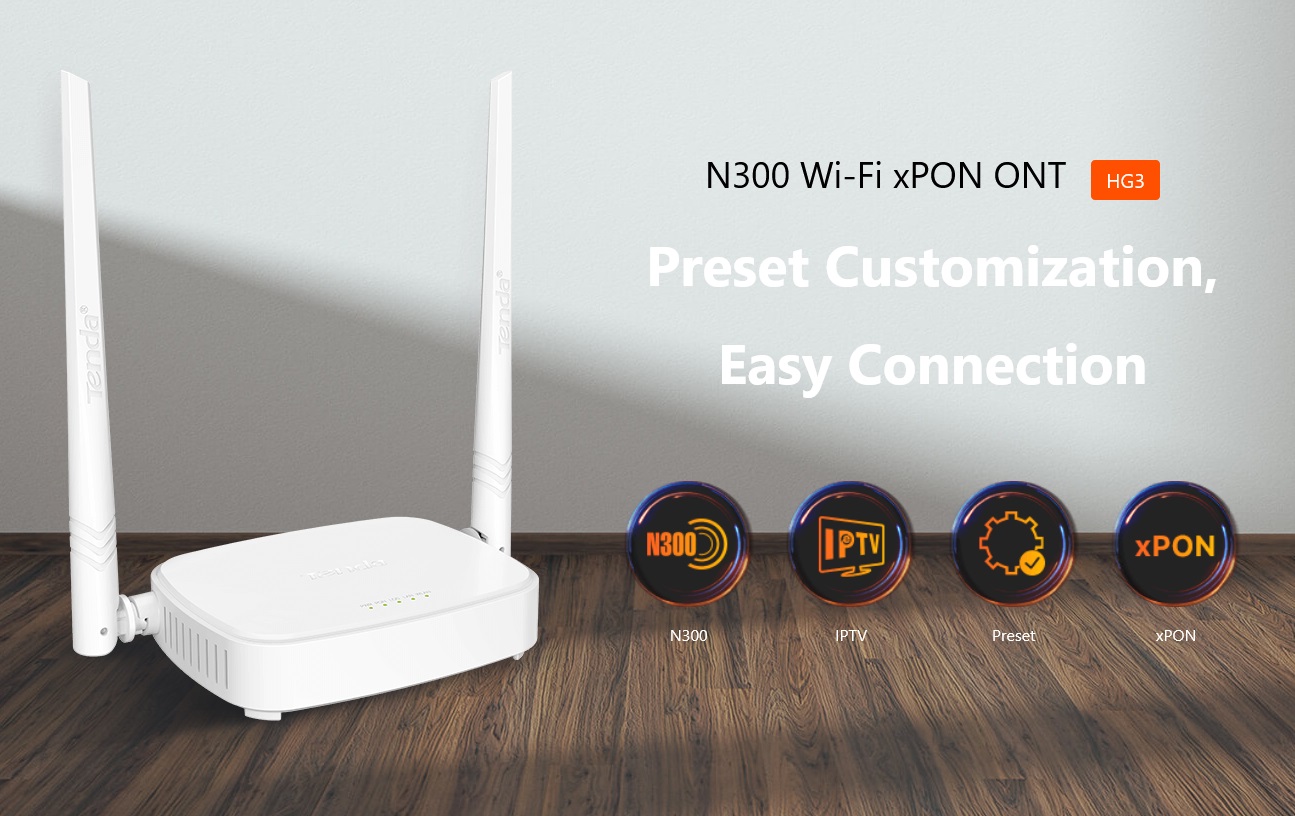 Tenda HG3 N300 Wi-Fi xPON ONT | Shopee Philippines