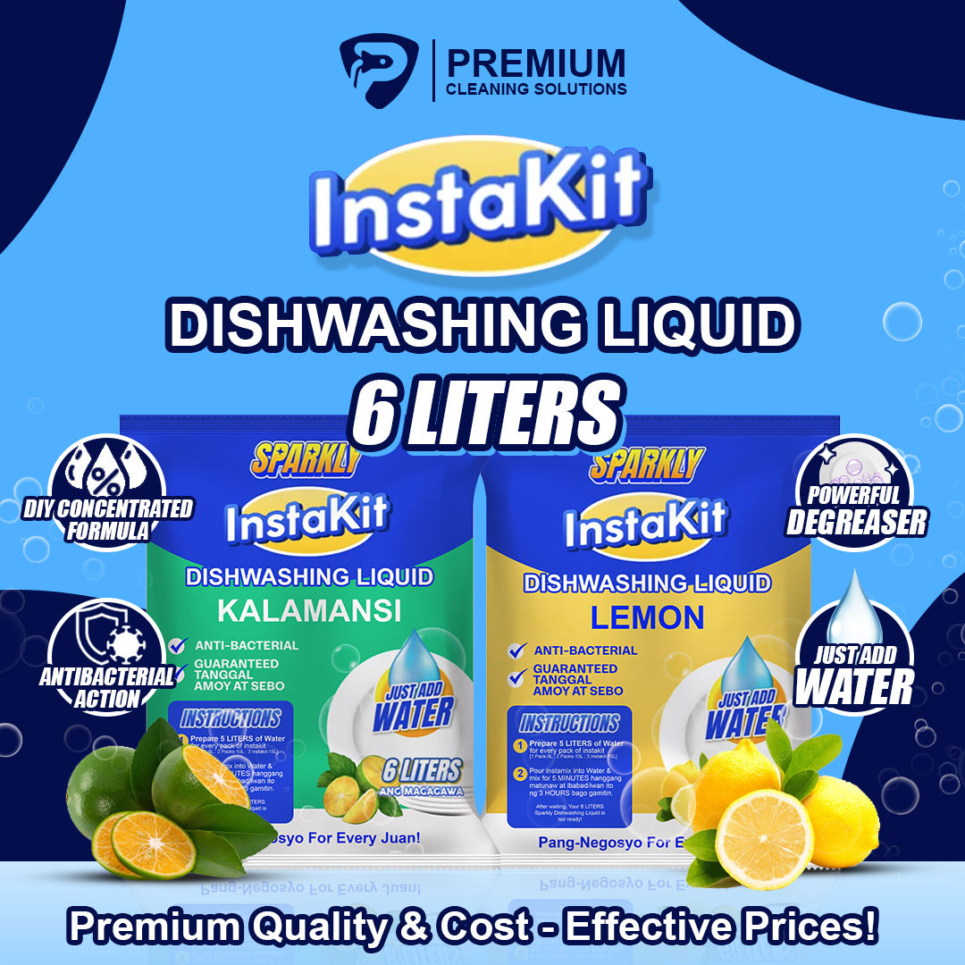 Sparkly Dishwashing Liquid Premium InstaKit Promo Bundle - 9L Kalamansi ...