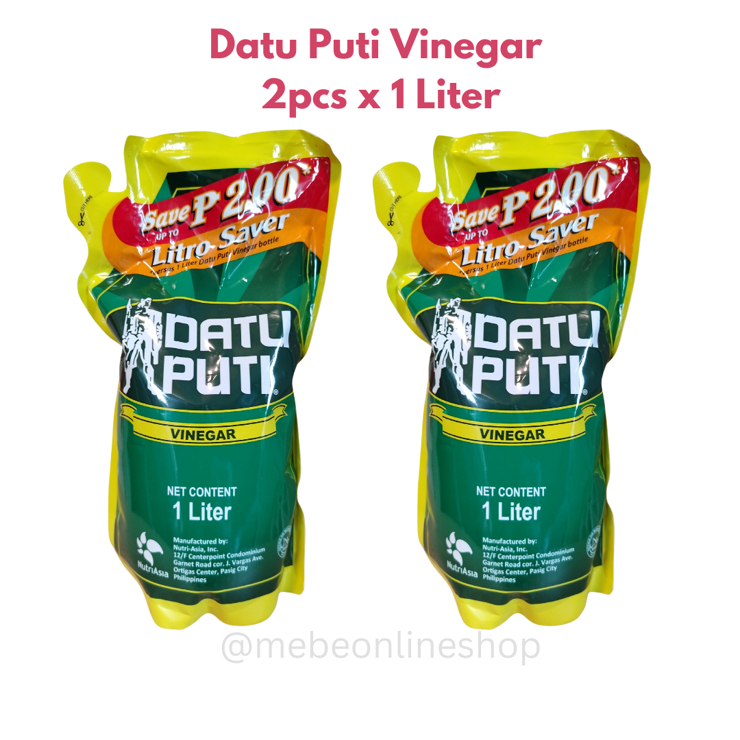 Datu Puti Vinegar 2pcs x 1 Liter (Litro Saver Pack) | Shopee Philippines
