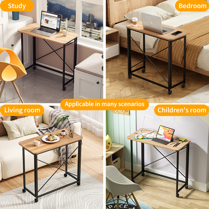 COD Removable Folding Table Computer Table Bedroom Bed Side Table Home ...