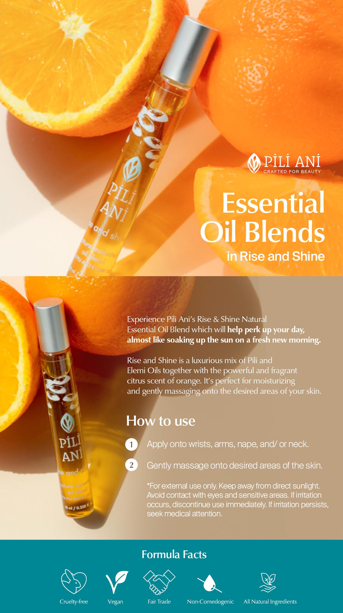 Pili Ani Essential Oil Blend – Rise and Shine | Shopee Philippines