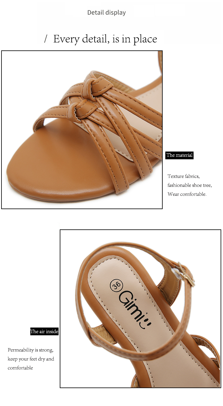 【AhSin】sandals women Ladies casual Korean version of the trend flat ...