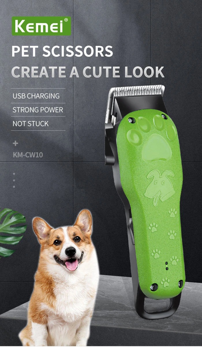 Kemei KMCW10 Pet Razor Grooming For Dog Hair Clipper Cordless ...