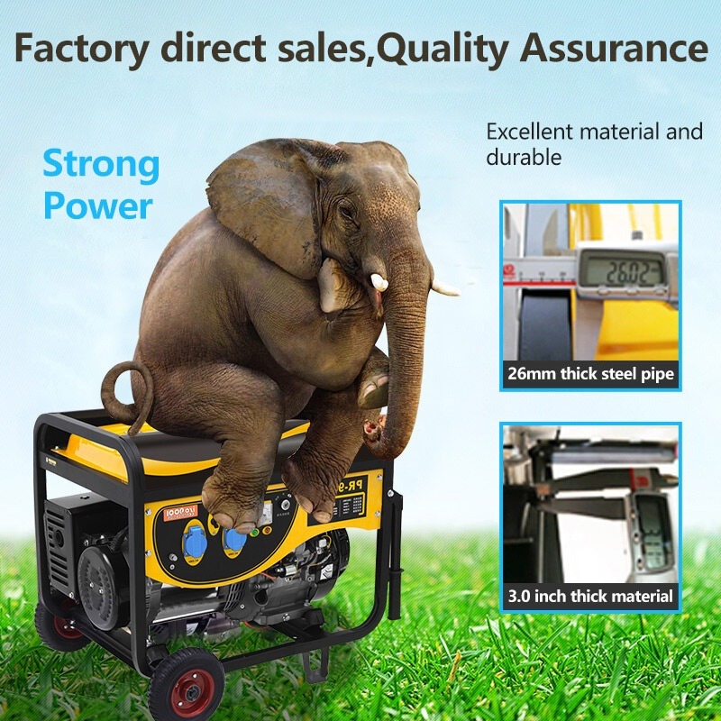 Portable Gasoline Generator 3500W Electric Battery and Manual Recoil ...