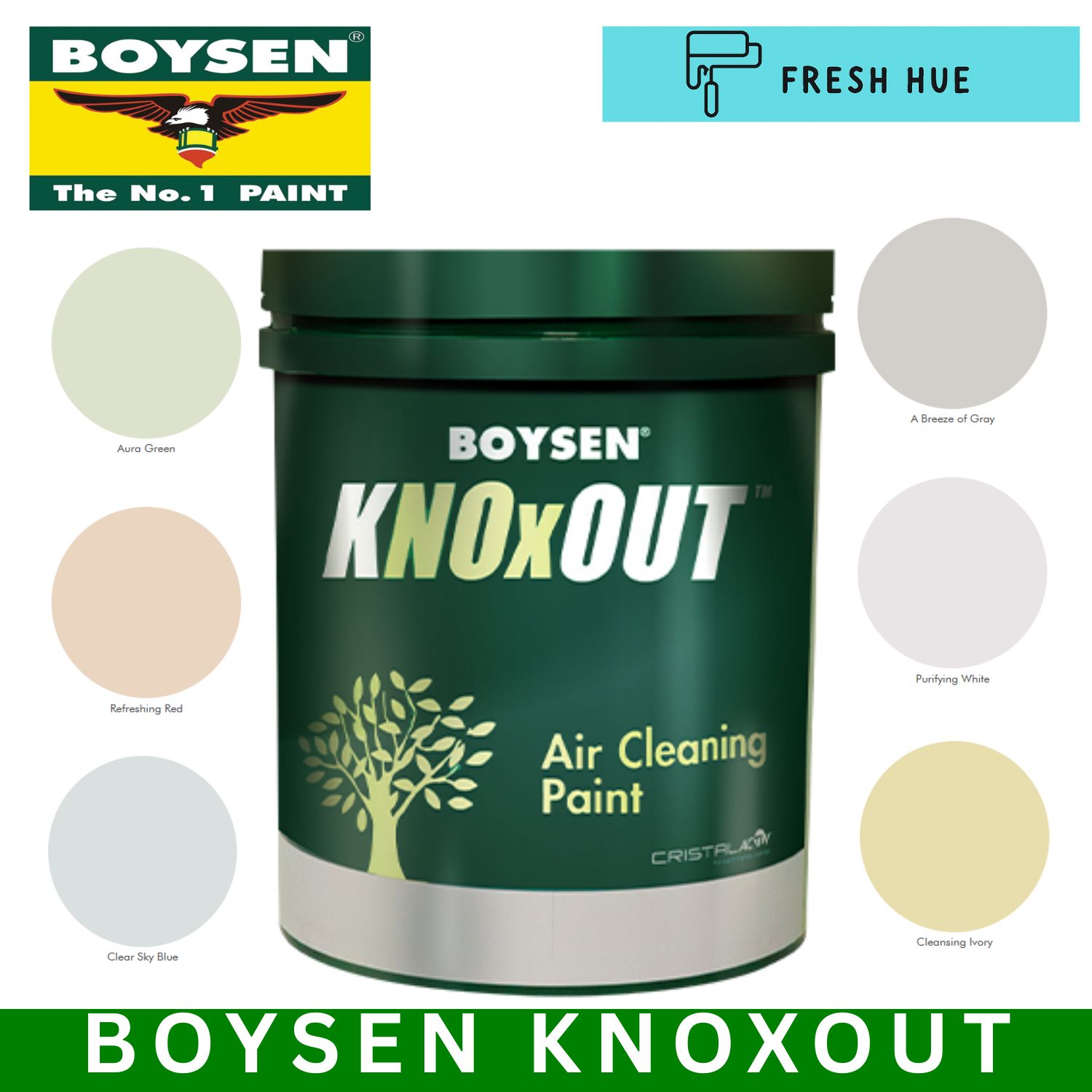 BOYSEN® 4L KNOxOUT™ Air Cleaning Paint | Shopee Philippines