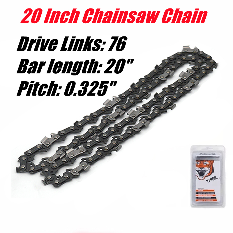 20/22/24 Inch Chainsaw Chains High Hardness Wear-Resistant Right Angle ...