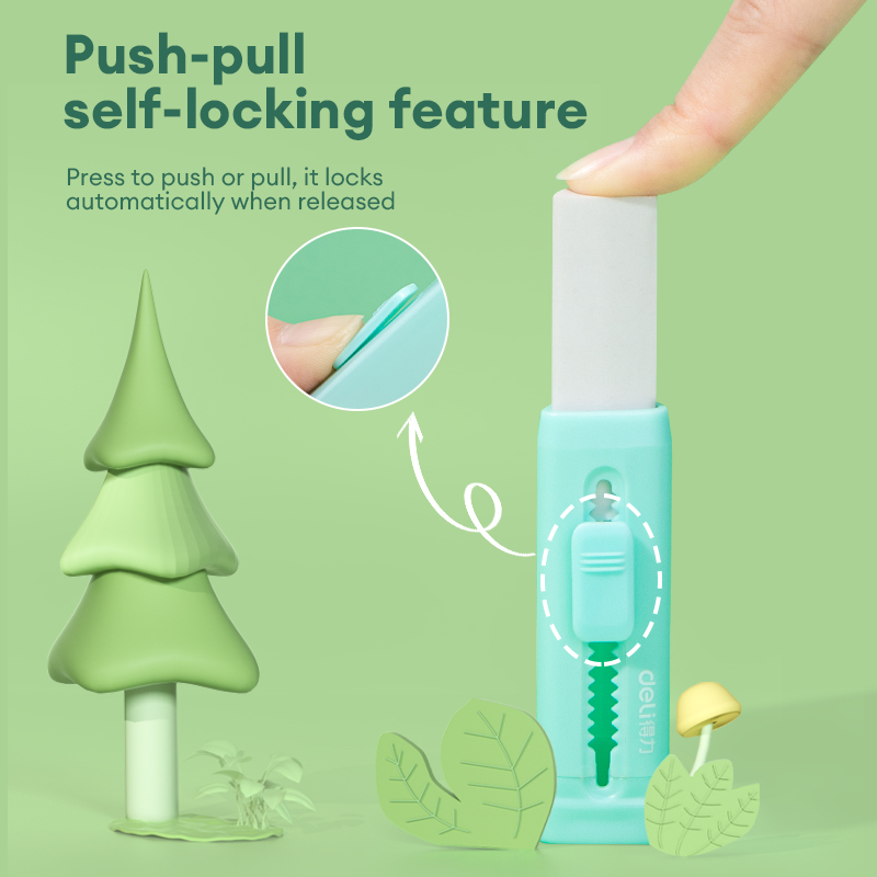 Deli Push-Tuile Eraser Soft TPR Bendable Rubber Mixed 71145 | Shopee ...