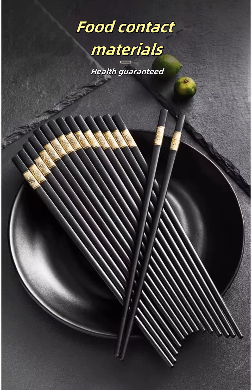 Kitchen Household Hotel High-grade Chopsticks Non-slip High Temperature ...
