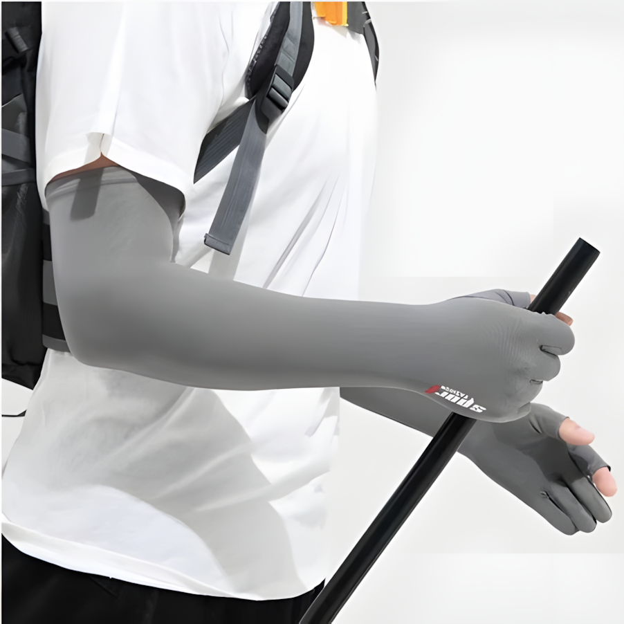 【COD】arm sleeve Ice Silk Arm Sleeves UV Protection bike gloves cover ...