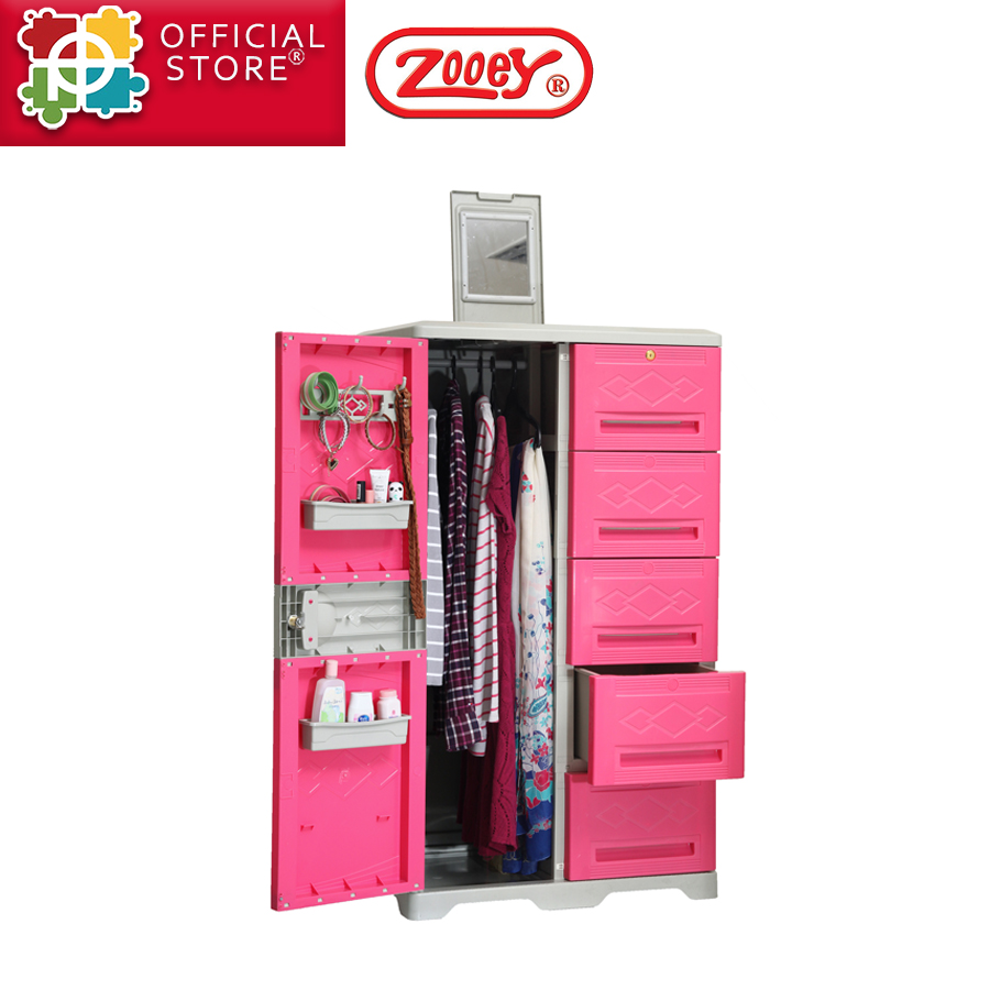Zooey DuraLite Cabinet/Clothes Organizer Stock No. 2009-DLT/Wardrobe Cabinet | Shopee Philippines