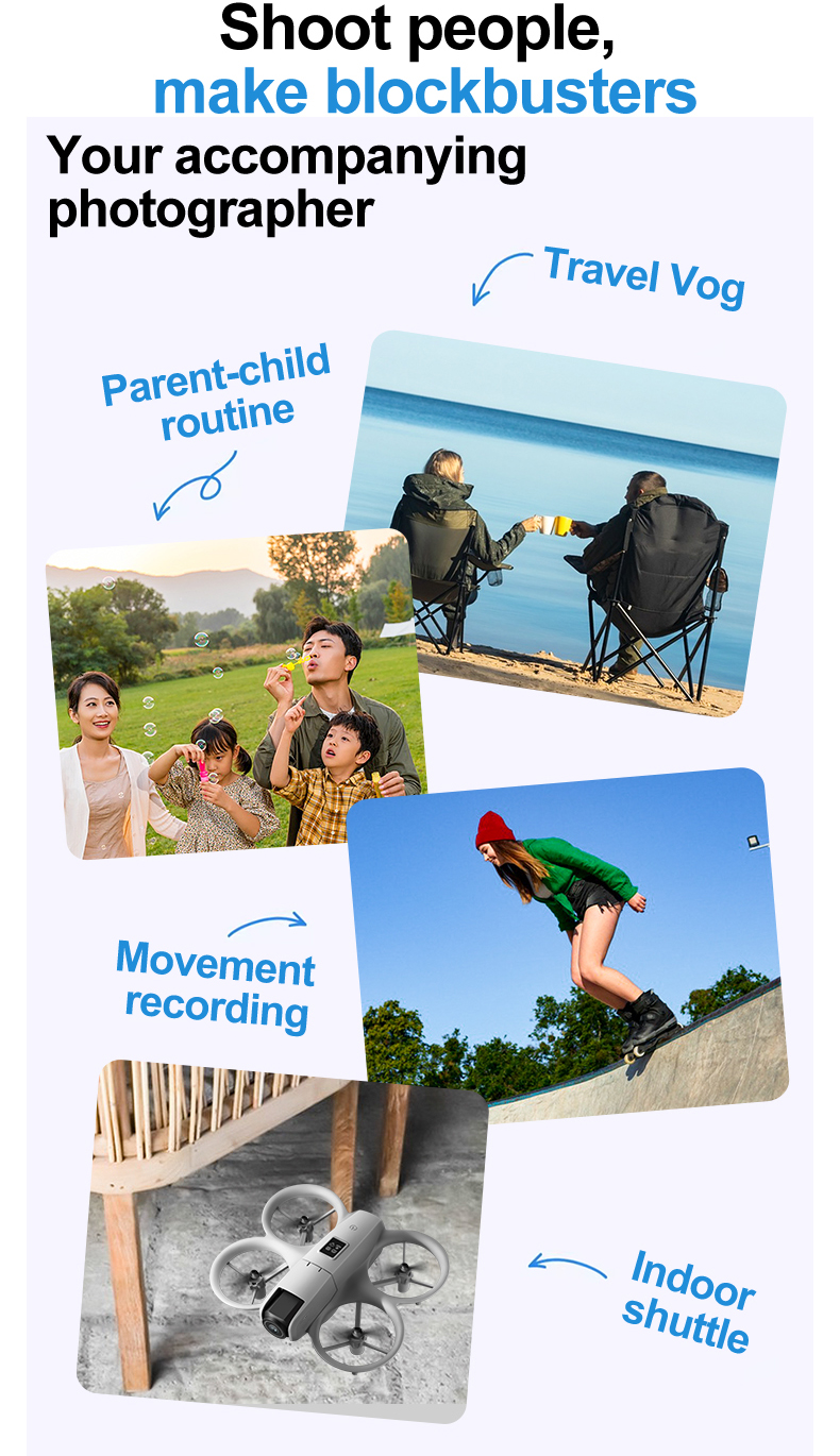 Drone 4K Dual Camera Dual Battery DJI Neo Wifi Optical Flow Obstacle ...