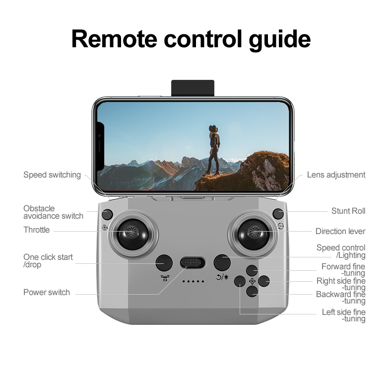 Drone 4K Dual Camera Dual Battery DJI Neo Wifi Optical Flow Obstacle ...