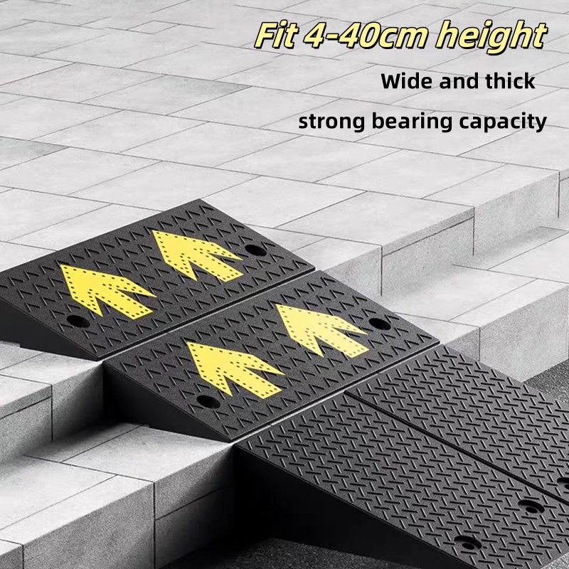 rubber slope pad step rubber ramp sill,heavy duty portable uphill ...