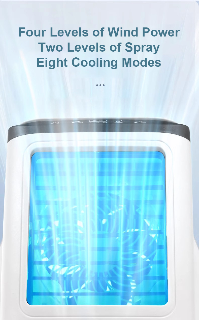 TIXX Air Cooler humidifier Desktop Fan USB Mini Portable Aircons fan ...