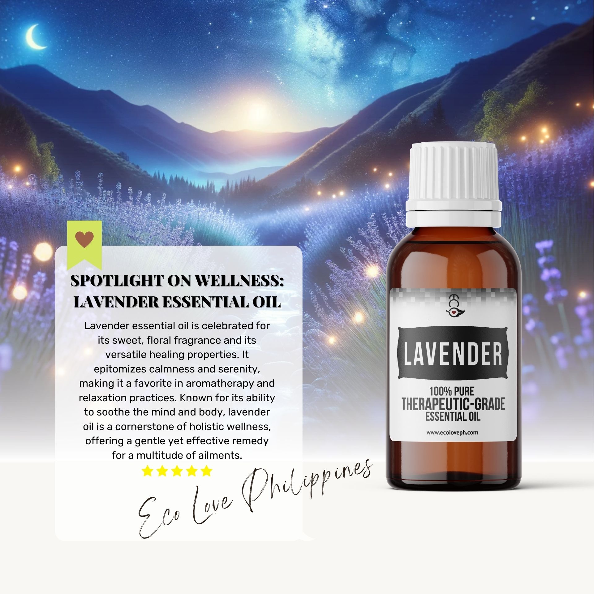 Buy 1 Take 1 Eco Premium Lavender Pure Essential Oil Therapeutic Grade ...