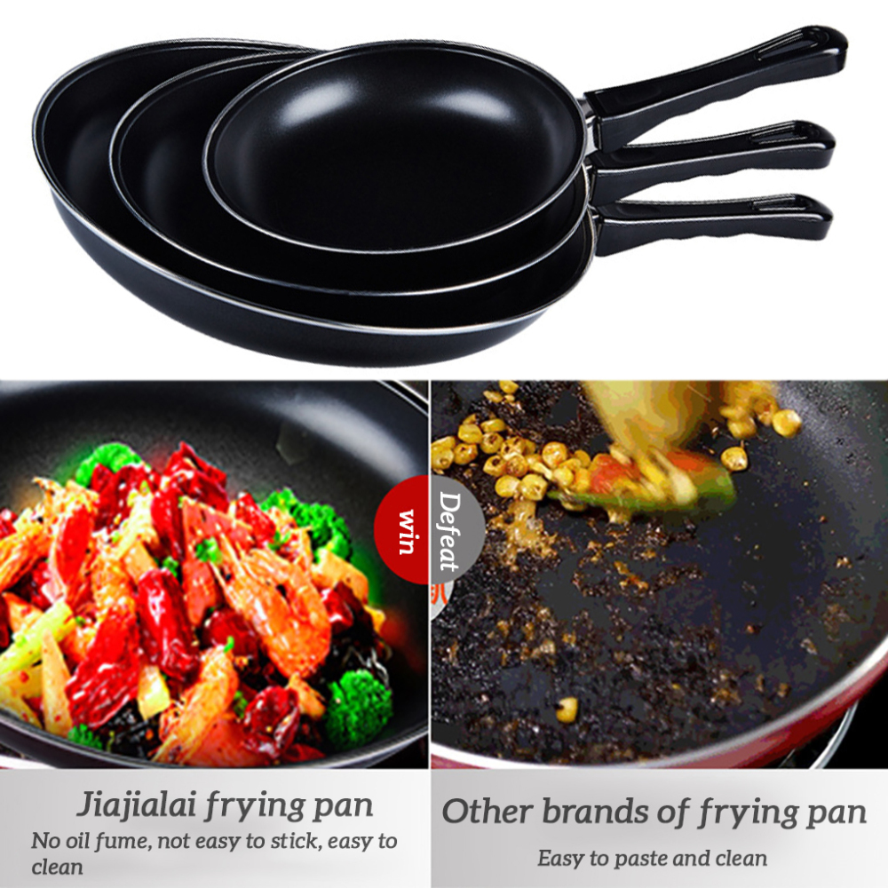 Flat bottomed pan non stick pan multiple cooking methods kitchen iron ...