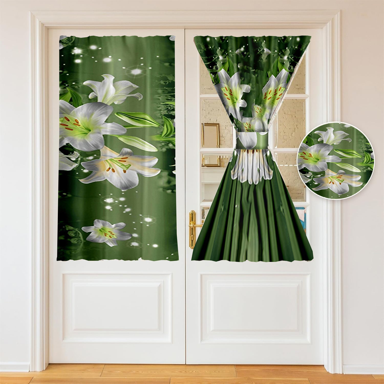 6 For 150 Window Curtain kurtina 85×185cm Elegant Kurtain non ring door ...