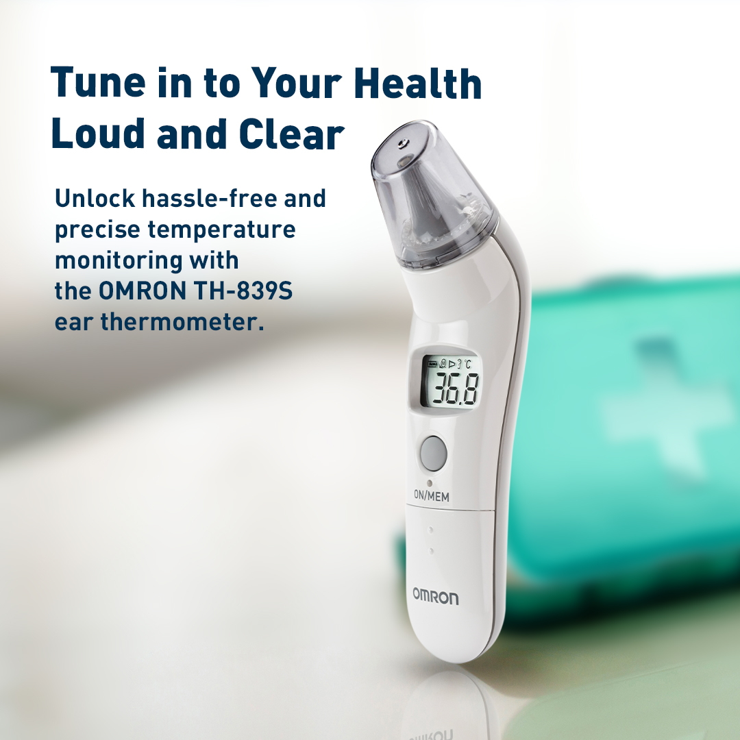 Omron TH839S Digital Ear Thermometer for Baby and Body Temperature ...