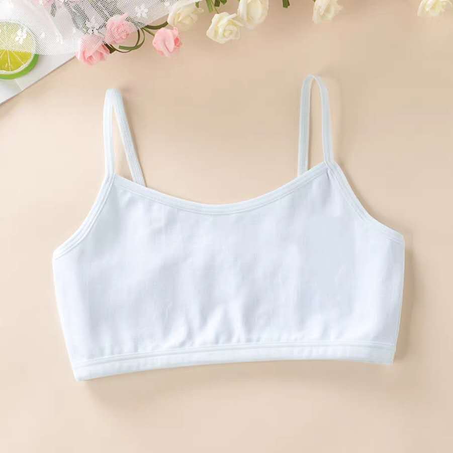 12-6PCS baby bra kids girl bra Cotton underwear 8-12 years old | Shopee ...