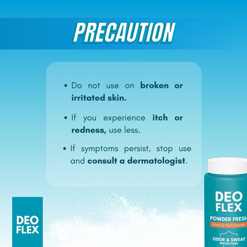 Deoflex Powder Fresh for Hand, Foot & Underarms (80g) by Mixtrue Beauty ...