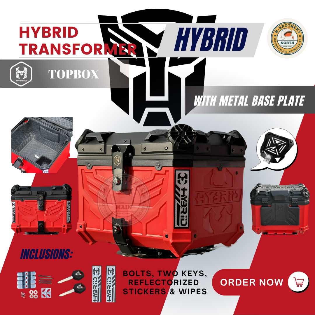 【Topbox Only】HYBRiiD Transformer - 45L ABS Hard Plastic Top Box Free ...