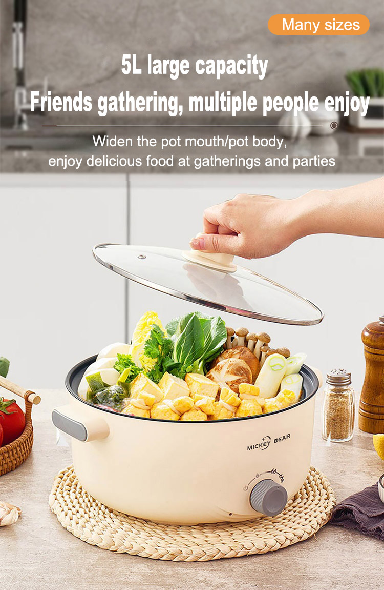 5L Electric Cooker Multifunction Cooker 28cm Rice Cooker Non-stick Hot ...