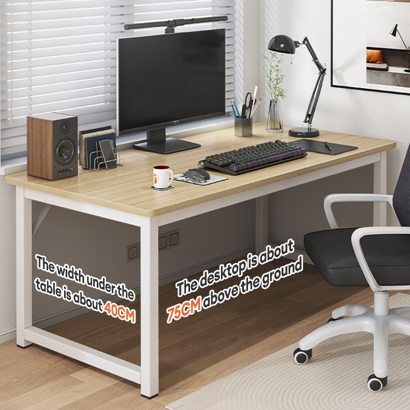 Office Table Study Table Long Computer Table Double Layer Storable ...