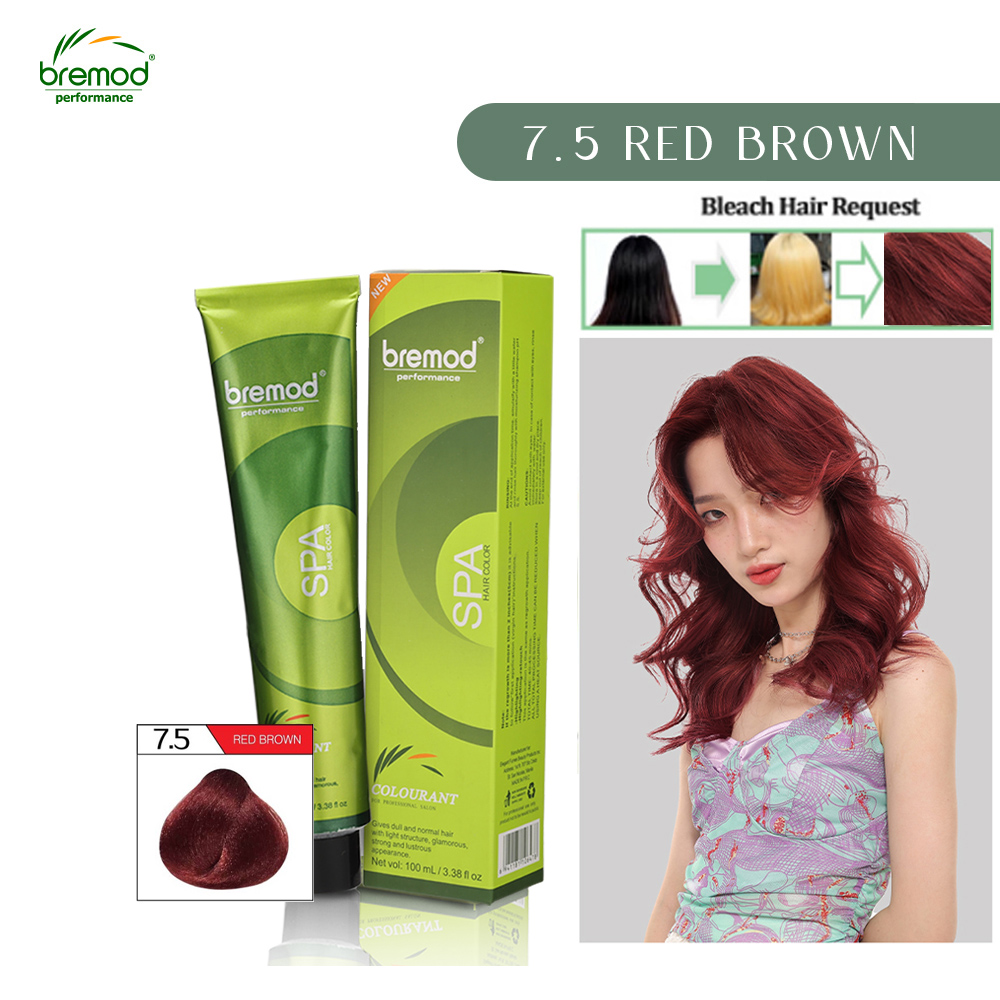 Bremod Hair Color 8.17 Milk Tea Ash 0.00 Dust 6.17 Honey Tea Brown 7.5 ...