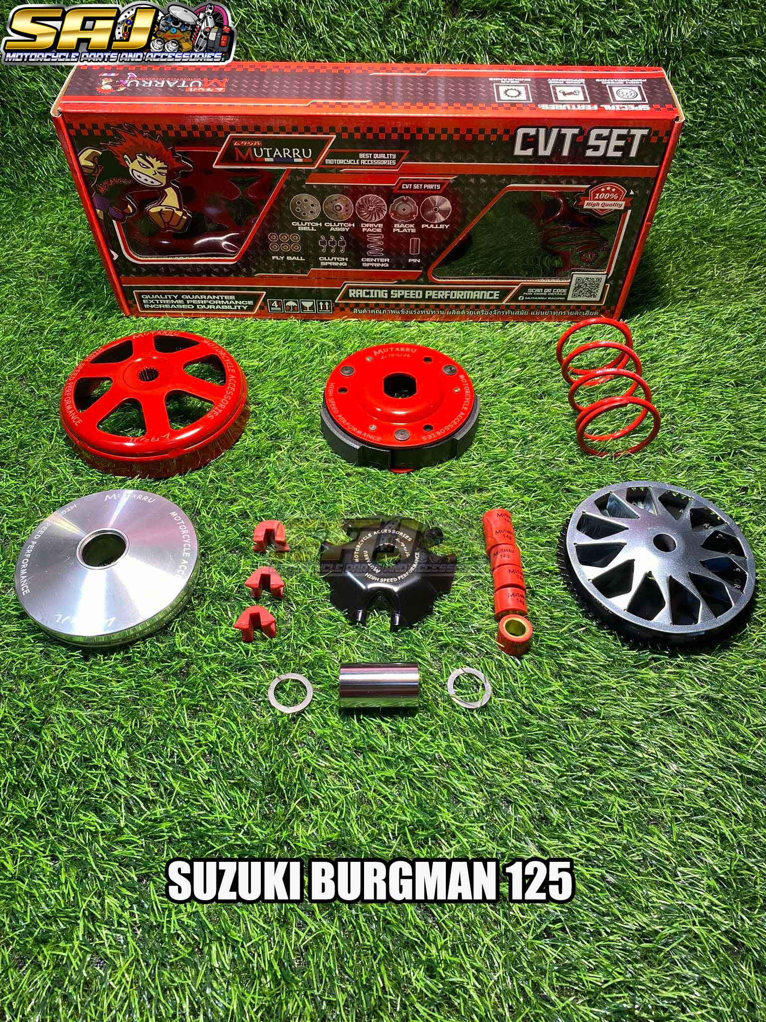 MUTARRU CVT SET SUZUKI BURGMAN 125 COMPLETE CVT SET MADE IN JAPAN | Shopee Philippines