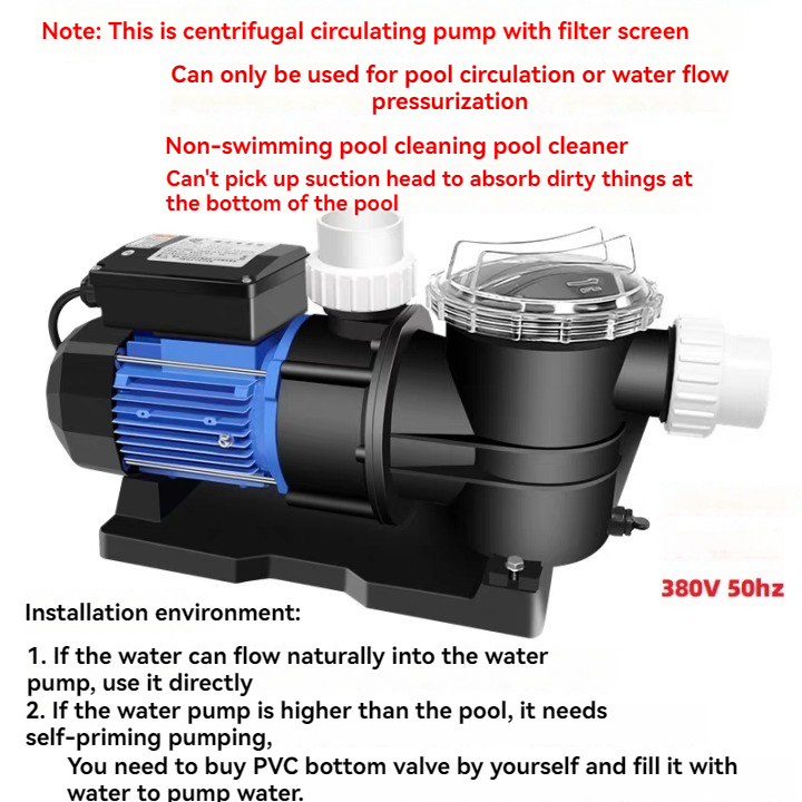 Pool Pump SPA Centrifugal Sea Water Swimming Pool Circulating Filter ...