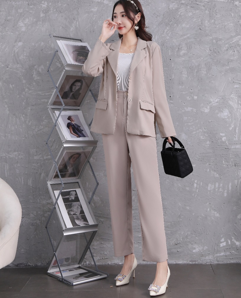 Terno Set Coordinates Long Sleeve Blazer and Straight Cut Trouser Pants ...