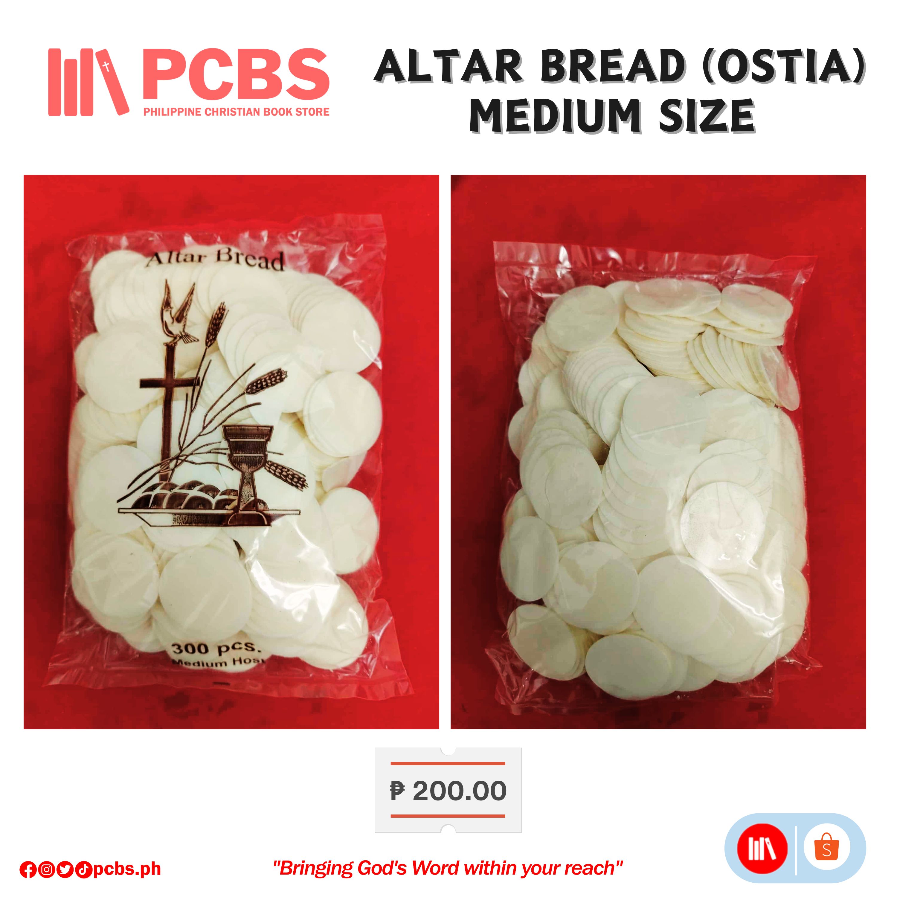 ALTAR BREAD (OSTIA) MEDIUM SIZE | Shopee Philippines