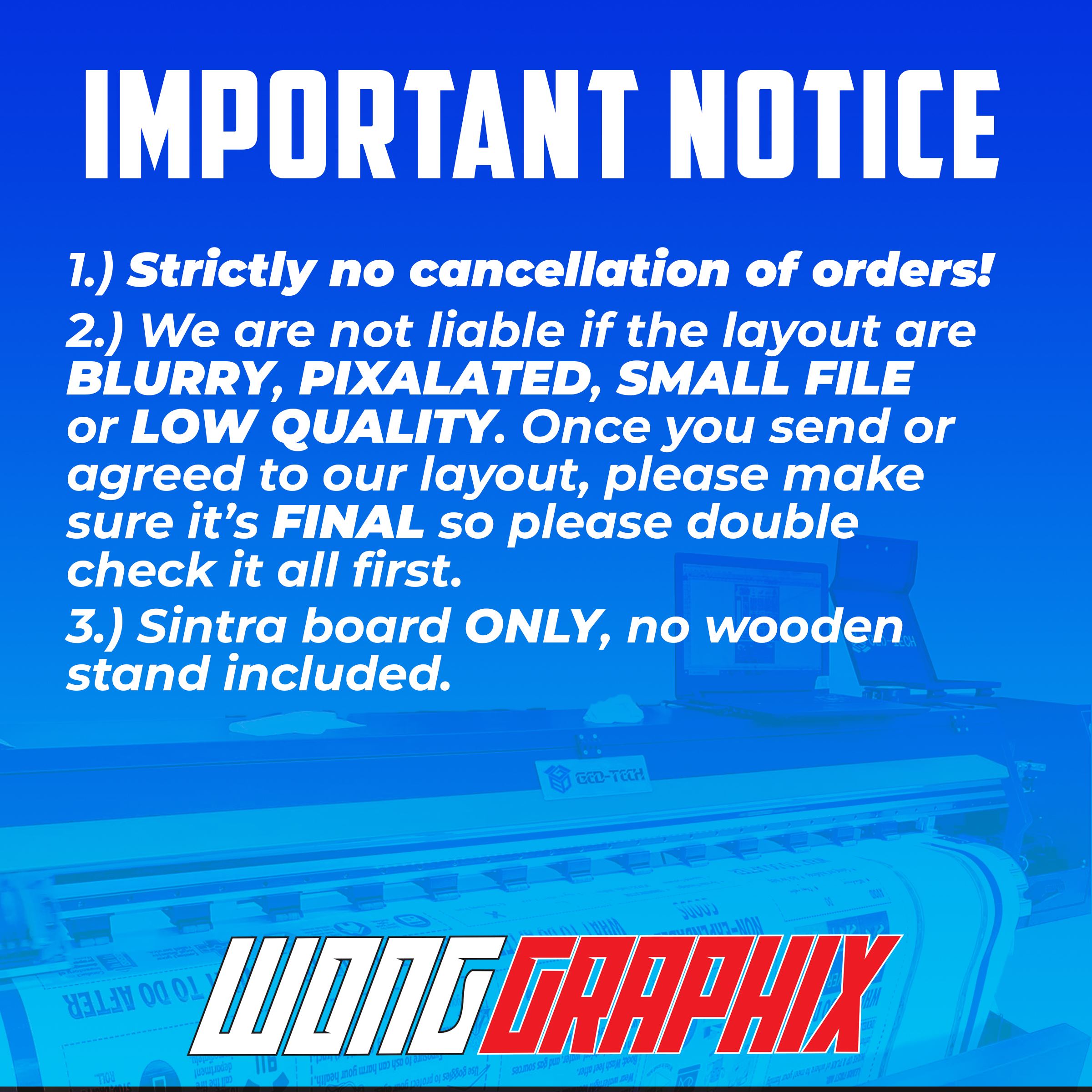 SINTRA BOARD PRINTING STICKER ON SINTRA FOR MENU AND EVENTS A3 A4 AND ...