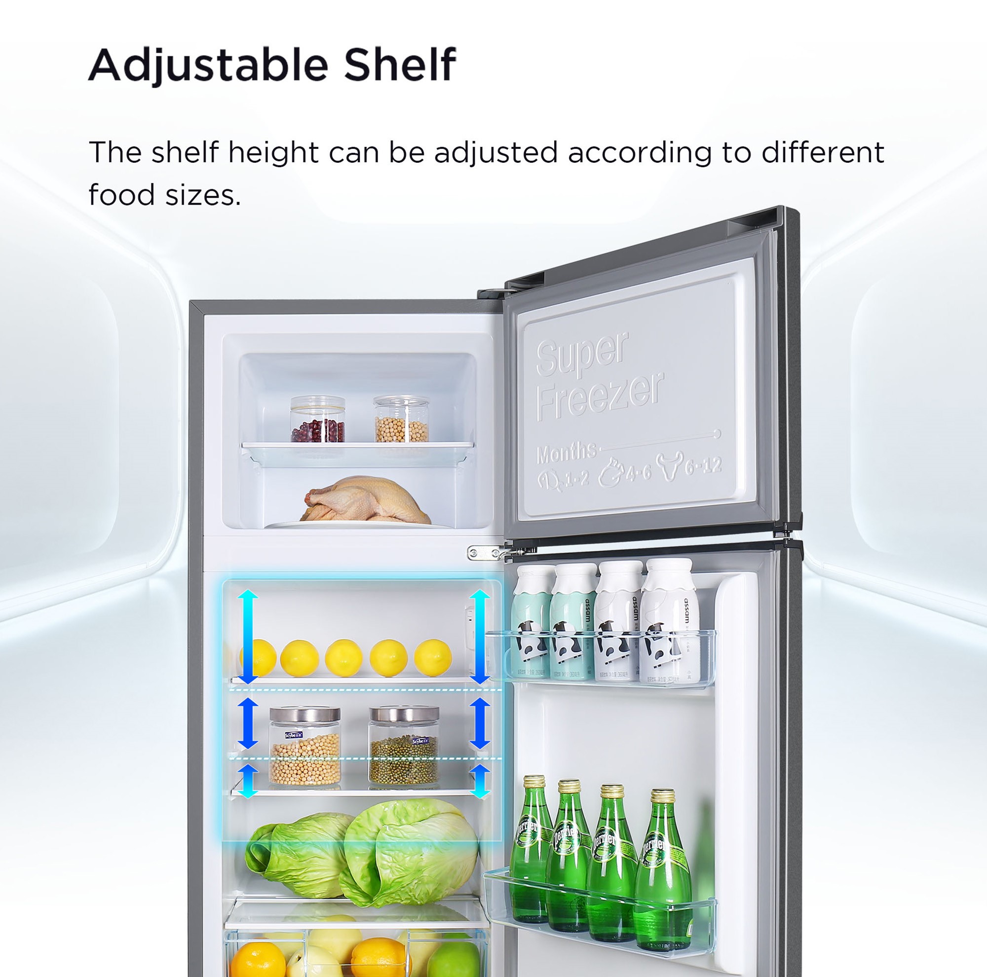 TCL Two-Door Direct Cooling Refrigerator - TRF-PH 5 7.3 8 cu.ft., Low ...