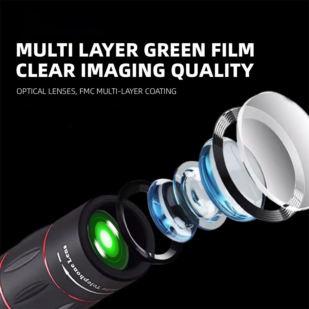 Universal 18x25 Monocular Zoom HD Optical Cell Phone ExternalLens ...
