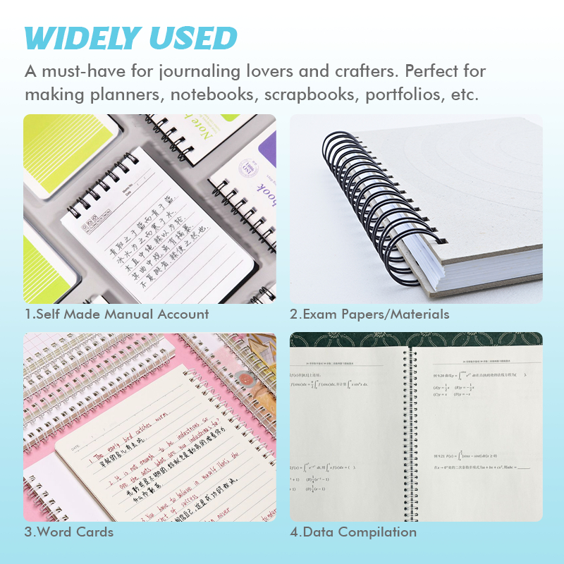 Creative 3:1 Mini Binding Machine Replaceable Wire And Spiral ...