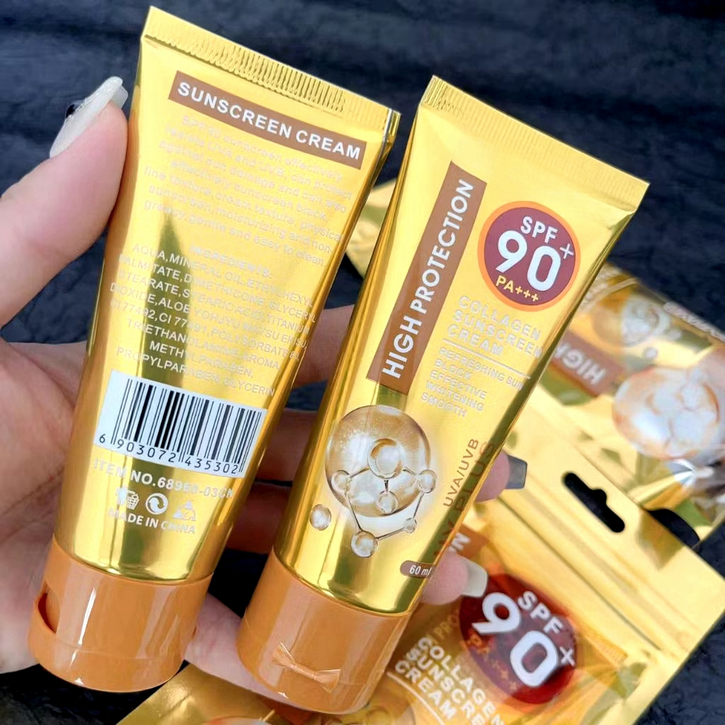 BUY 1 TAKE 2 collagen Sunscreen Cream SPF 90+ Sunblock Lotion ...