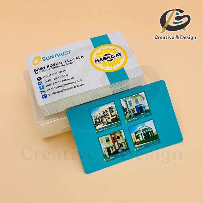 Custom Printed Business Cards 250gsm / 300gsm with Free Card Case (50 ...