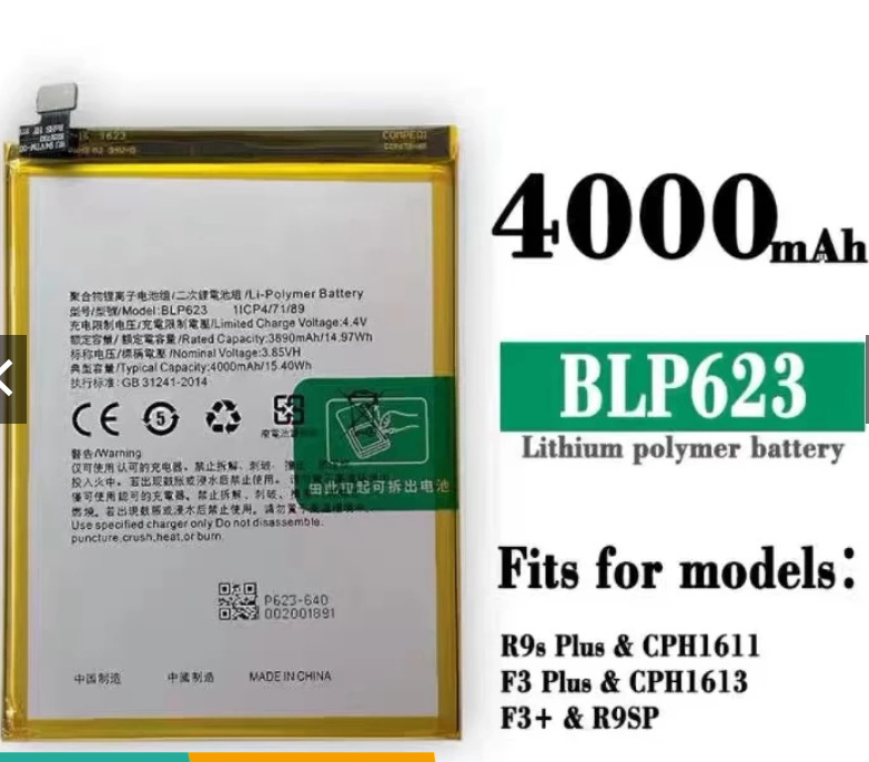 Linshun blp623 battery for oppo F3 Plus / R9S Plus Replacement phone ...