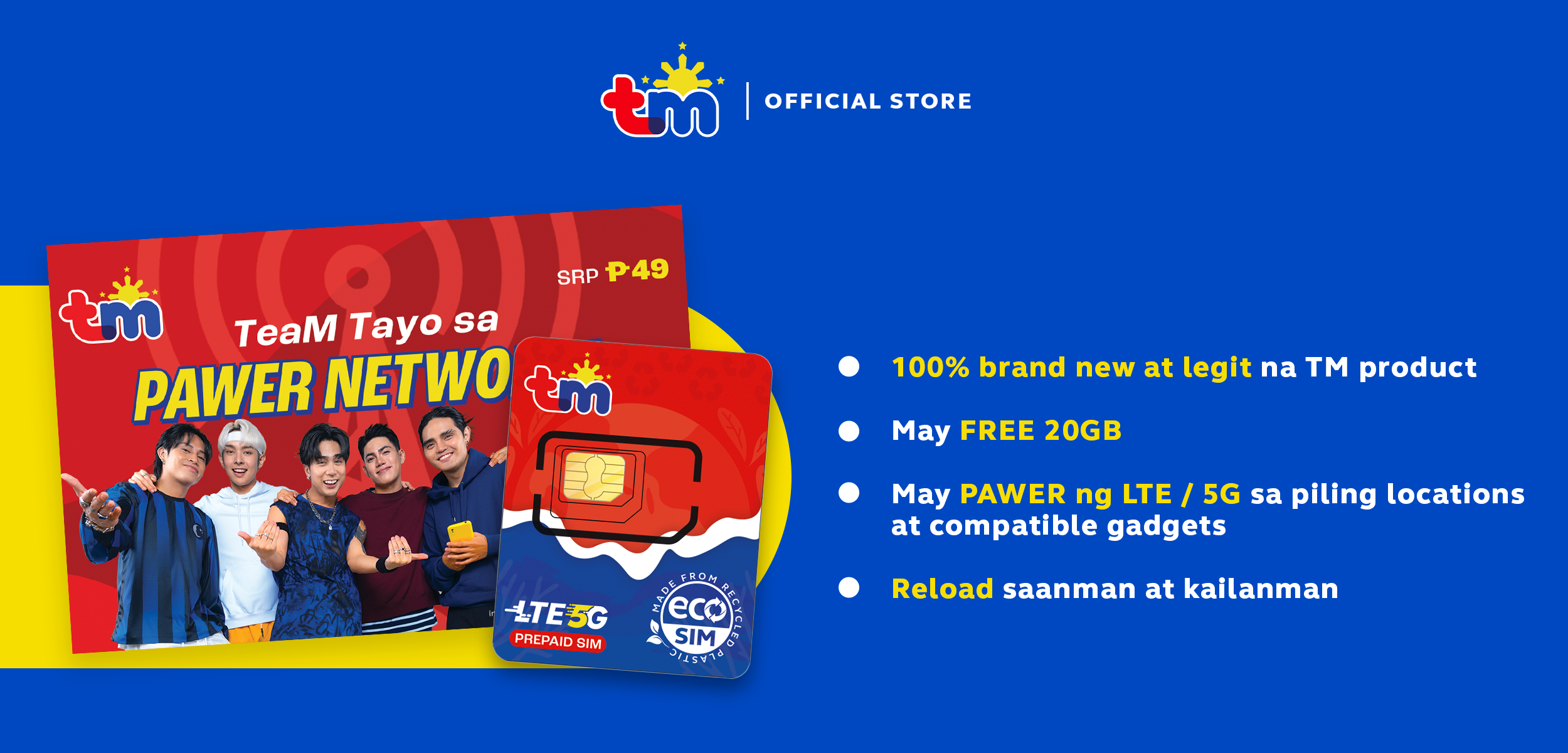 TM Prepaid 5G SIM Card | Shopee Philippines