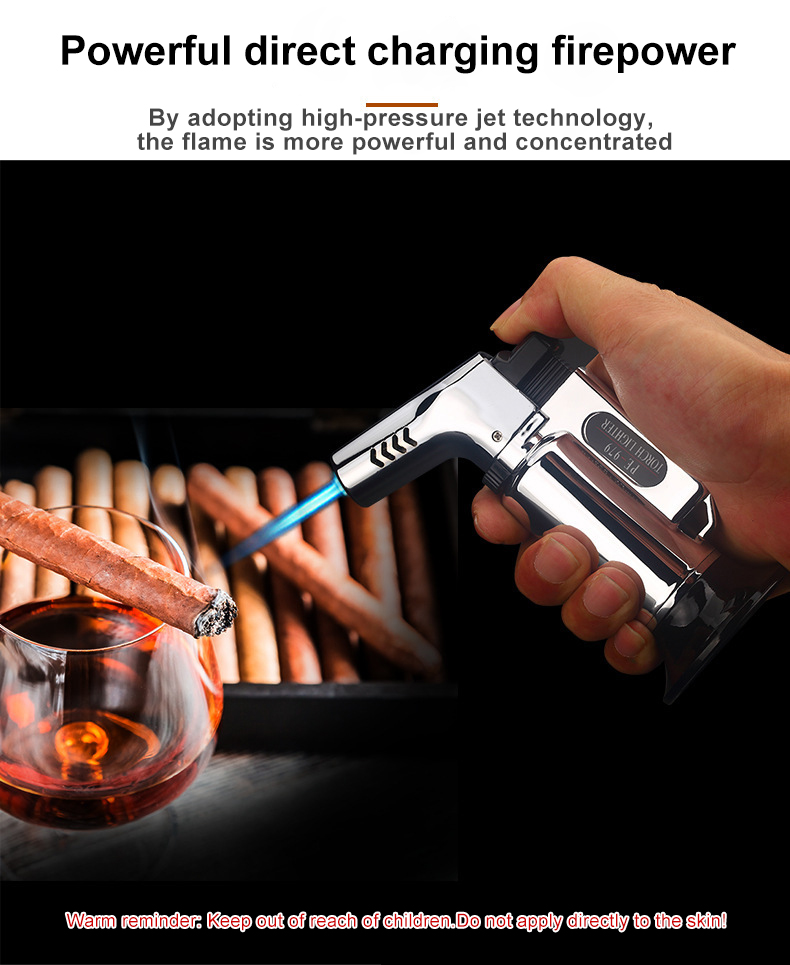 Filled Jet Torch Lighter Gas Flame Brazing Gun Tool For Grilling Baked ...