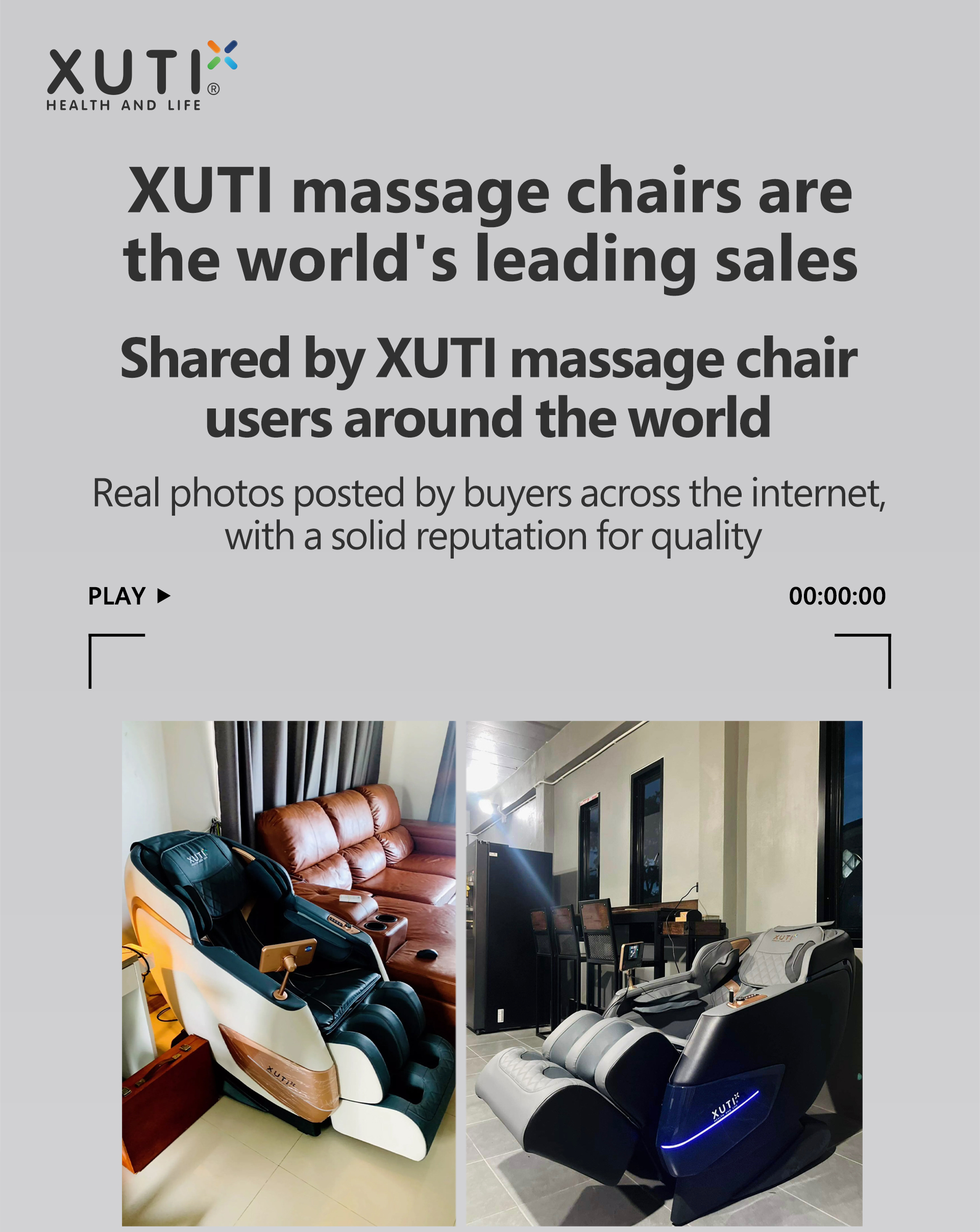Xuti 4D Massage Chair A60PRO Multi-functional Zero Gravity w/ BT ...