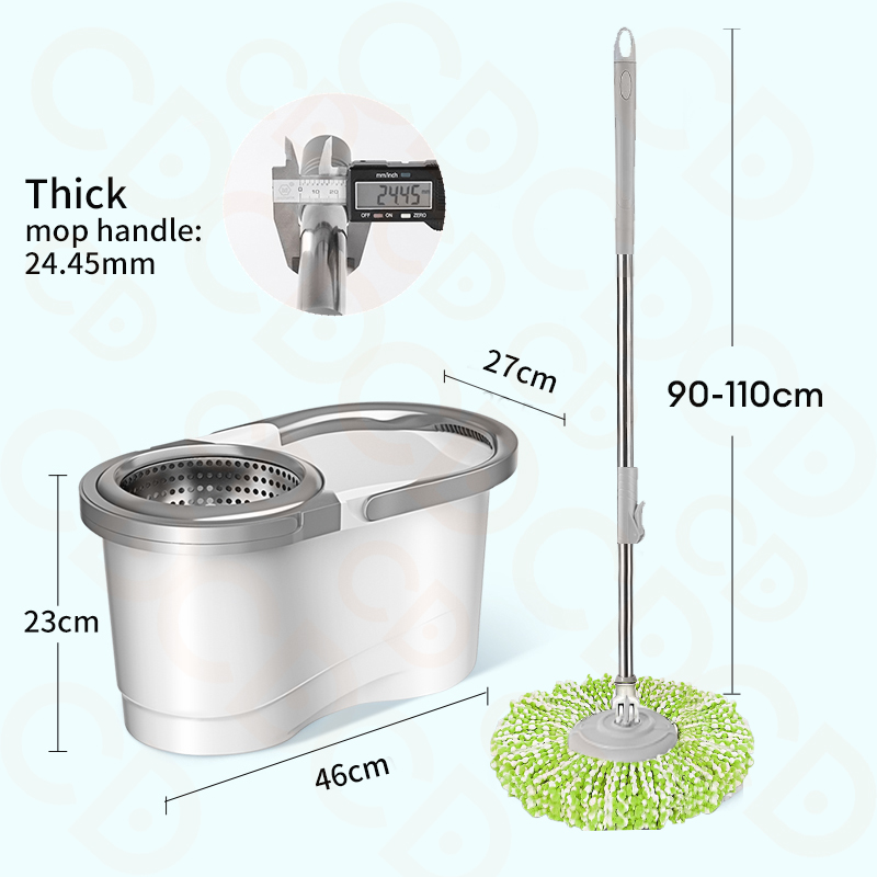 CD Mop with Spinner and Bucket for Floor Cleaning Tornado Mop 360 ...