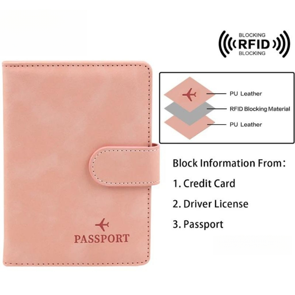 Stylish RFID Passport Cover with Multi-Card Slots for Women Men RFID ...