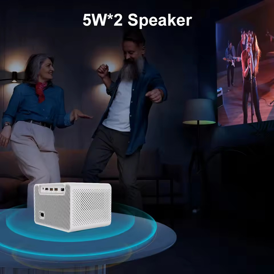 Monoz M10 1080P Smart Projector | WiFi 6 | Portable Android Projector ...